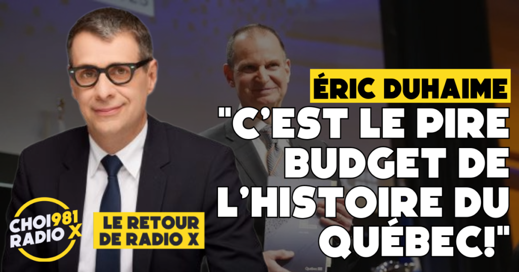 Éric Duhaime – Radio X