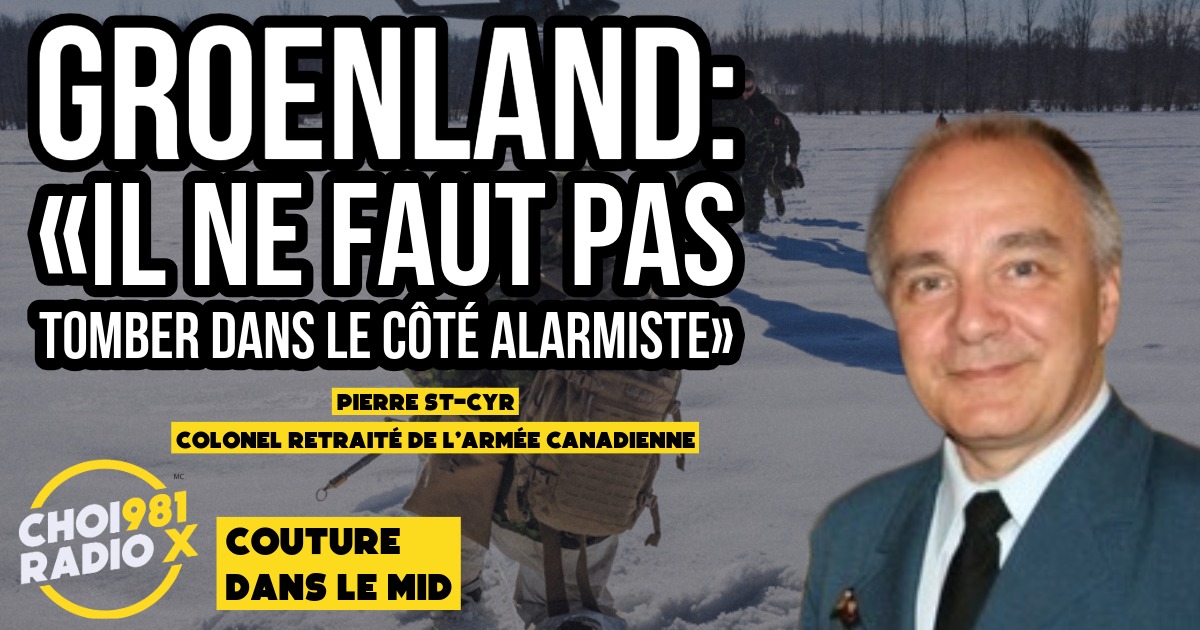 Groenland: «il ne faut pas tomber dans le côté alarmiste» – Radio X