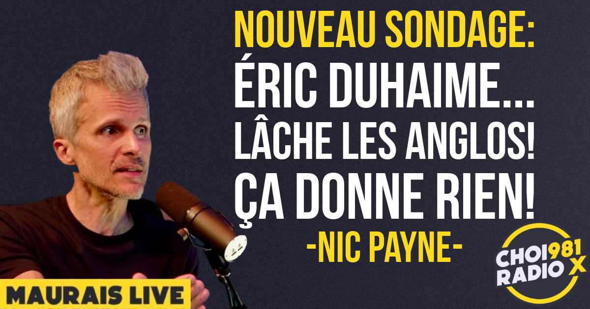 NIC PAYNE: La guerre Duhaime vs PSPP est CONFIRMÉE!!! – Radio X